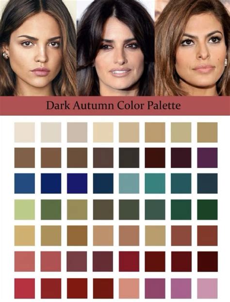Deep Autumn Makeup Deep Autumn Color Palette Skin Color Palette Fall Colors Colours Autumn
