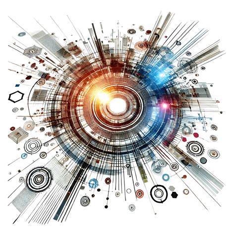 방사형 기술 요소를 갖춘 미래형 원형 데이터 소용돌이의 디지털 그림 디지털 일러스트레이션 데이터 소용돌이 미래의 Png 일러스트 및 이미지 에 대한 무료 다운로드
