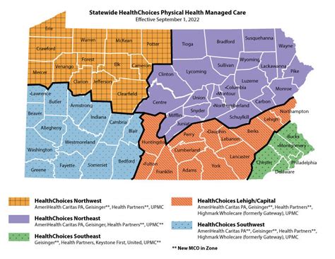 Statewide Mco Map Department Of Human Services Commonwealth Of Pennsylvania
