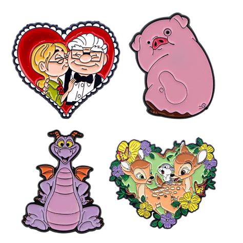 Bambi Friendship Heart Enamel Pin Distinct Pins