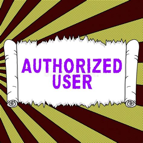 Writing Displaying Text Authorized User Word Written On Person Granted