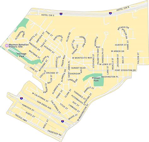 Mission Hills Map San Diego Us Maps