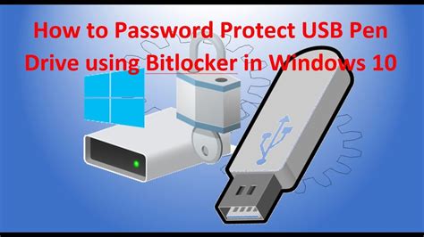 How To Password Protect Usb Using Bitlocker Youtube
