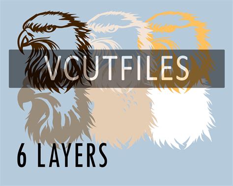 36 Bald Eagle 3d Multilayer Wall Art Svg Dxf Png Eps Lightburn Xtool
