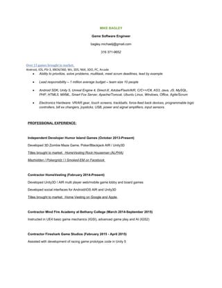 MIKE BAGLEY PDF