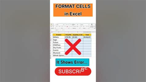 Exceltrickformat Cells In Excelexcelexceltipsexceltutorialshortsviralexceltipsandtricks
