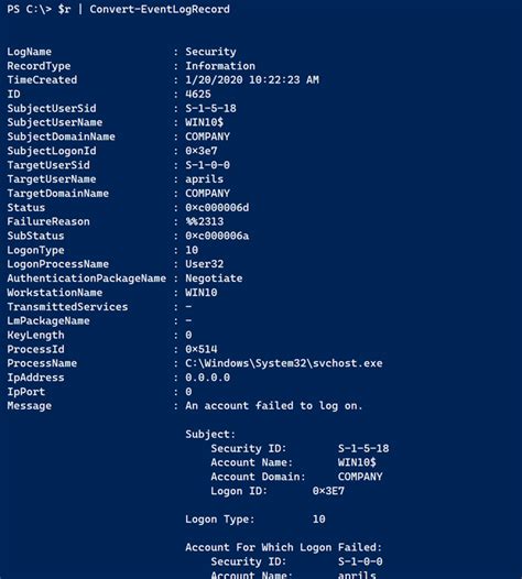 Better Event Logs With Powershell • The Lonely Administrator