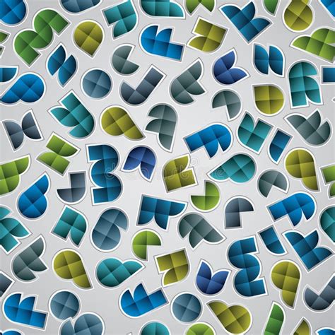 Repeatable Numbers Pattern Stock Vector Illustration Of Cool Contemporary 43599593