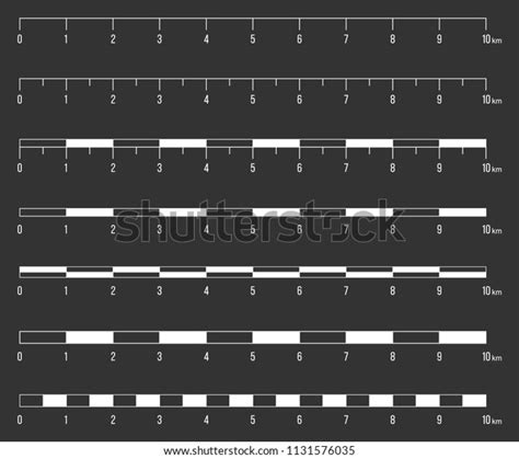 Creative Vector Illustration Map Scale Line Stock Vector Royalty Free Shutterstock