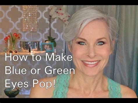 Makeup For Grey Hair And Blue Eyes