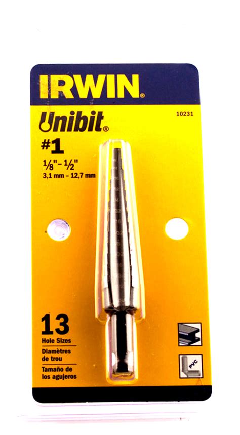 1 Unibit Step Drills 18 12 Step Drill Bit Anson Pdr