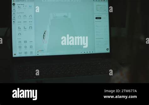 Architect Inserting A Window In Room Project Making A 3D Design Using