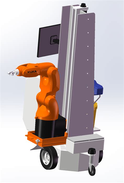 墙面抹灰机器人 Iges 模型图纸下载 懒石网