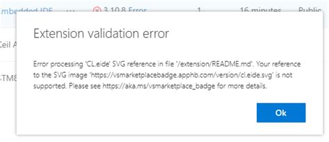 I Cant Update My Extension It Tell Me Extension Validation Error