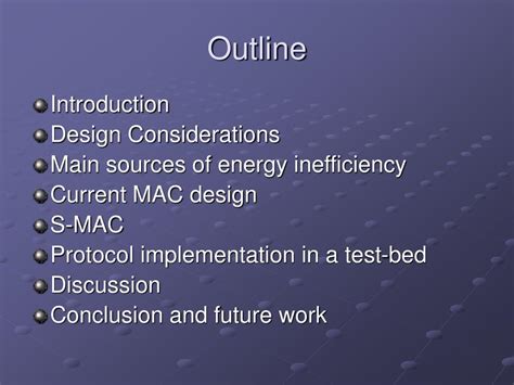 PPT S MAC Sensor Medium Access Control Protocol PowerPoint Presentation ID