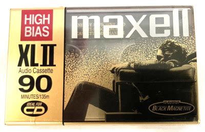 Maxwell Xlii Cassette 90 Minutes High Bias Black Magnetite Factory