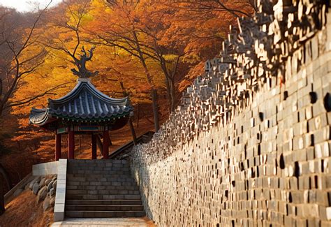 陽南里的城牆 秋天 建築學 京畿道背景圖片和桌布免費下載