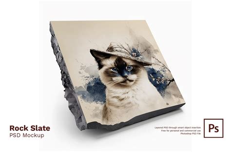 Rock Slate Mockup Photoshop Mockups