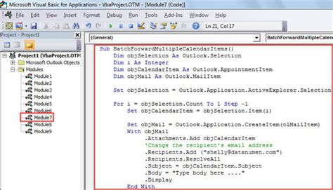 2 Methods To Batch Send Multiple Calendar Items Via Outlook Email