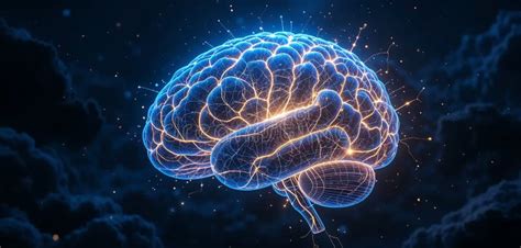A Glowing Digital Brain Illustration With Neural Networks And Connections Symbolizing