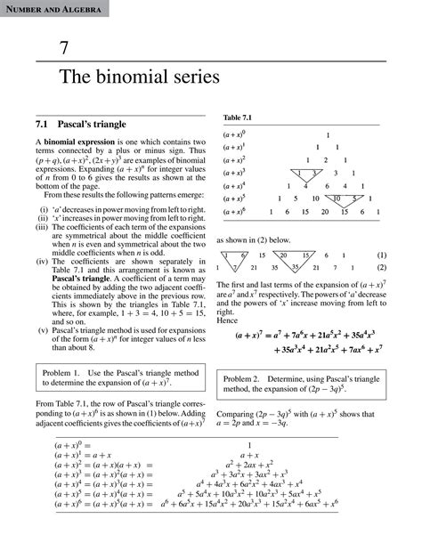 SOLUTION The Binomial Series Studypool