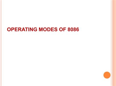 Min Max Mode 8086indiaindiaindiaindia Rnm Ppt