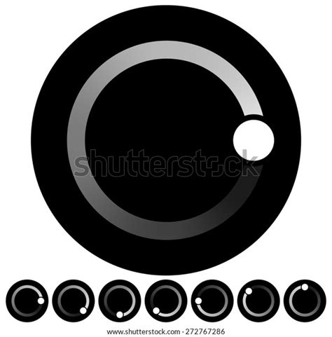 Black White Preloader Buffer Shape Symbol Stock Vector Royalty Free Shutterstock