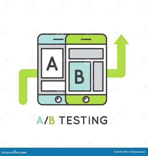 Concept Of Ab Testing Stock Illustration Illustration Of Cloud 85414399