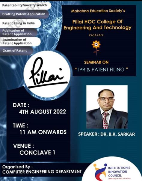Seminar On “ipr And Patent Filing” Phcet