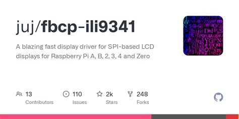 Github Jujfbcp Ili9341 A Blazing Fast Display Driver For Spi Based