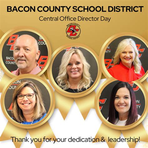 Celebrating Bcsd Central Office Directors Bacon County School District