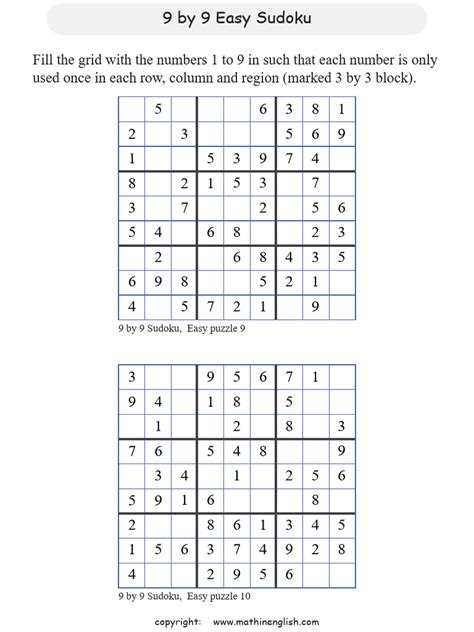 Sudoku 9 By 9 Easy 5 Pdf Logic Puzzles Popular Scholarship