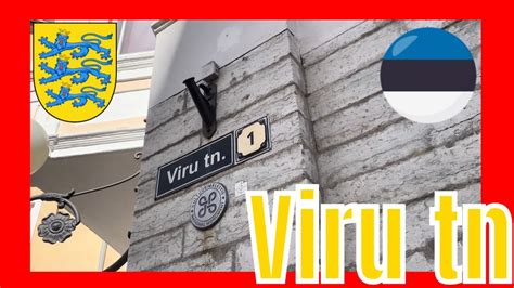 Viru Tn Tallinn Walking Tour Tallinna Jalgsimatk Youtube