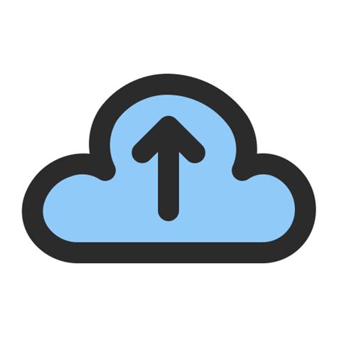 Cloud Upload Generic Outline Color Icon