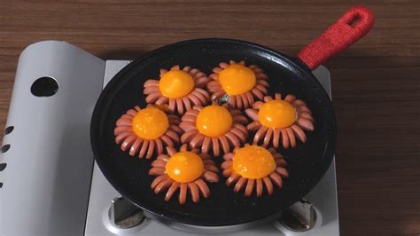 아침을 깨우는 햇님 달걀 요리 계란과 치즈 소시지만 있으면 쉽고 간단하게 아침식사를 해결할 수 있어요 Breakfast Recipes Youtube