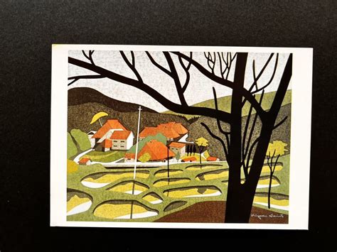 Yahoo オークション 斎藤清のPostcardさつきの会津8