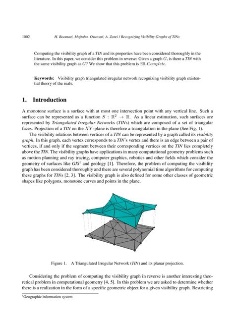 Recognizing Visibility Graphs Of Triangulated Irregular Networks Deepai
