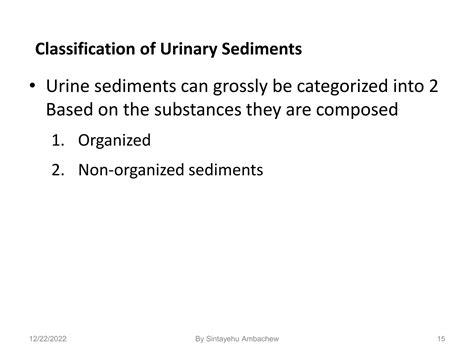 Microscopic Examination Of Urine Sedimentsppt Geology Science