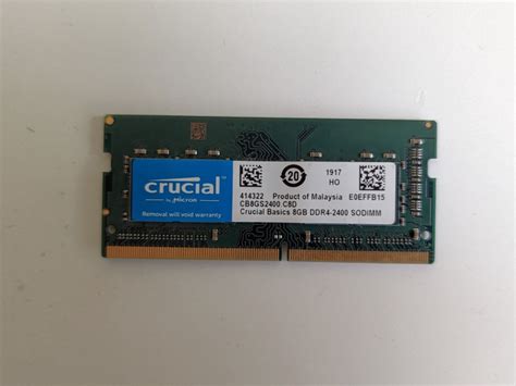 Crucial Basics 8gb Ddr4 Sodimm Ram Computers And Tech Parts And Accessories Computer Parts On