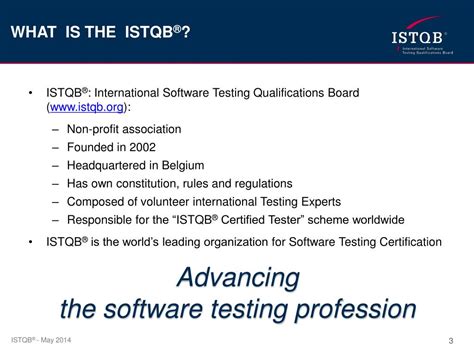 PPT ISTQB In A Nutshell ISTQB Marketing Working Group PowerPoint Presentation ID