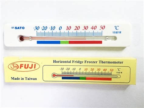 เทอร์โมมิเตอร์ติดตู้แช่ Horizontal Fridge Freezer Thermometer ยี่ห้อ Fuji Sato แล็ป วัลเล่ย์