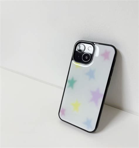 파스텔 별 에폭시 범퍼 폰케이스 아이디어스