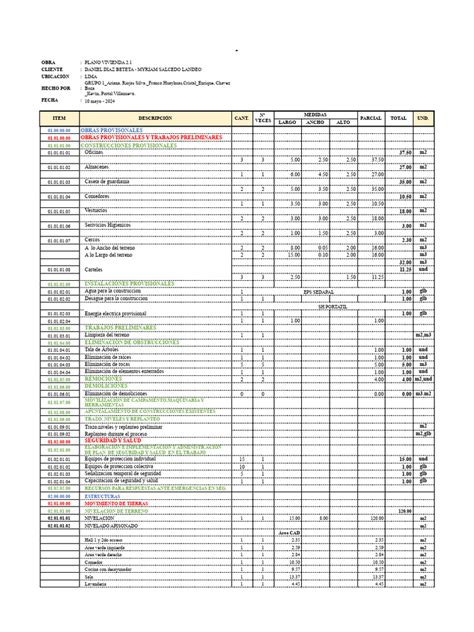 Planilla Sustentación De Metrados Final Hoja Met Pdf Fundación Ingeniería Hormigón