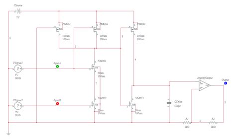 assignment 2 cmos and gate multisim live