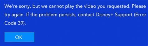 Top 6 Ways To Fix Disney Plus Error Code 39