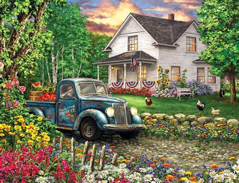 Springbok 500 Piece Jigsaw Puzzle Simpler Times Jigsaw Puzzles