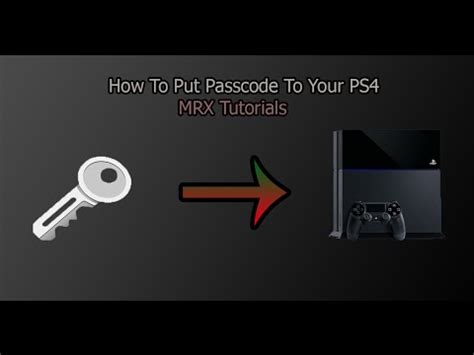 How To Put Passcode To Your PS4 Protect Your Console YouTube