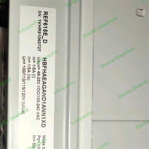 Jual Ref 615 Abb Feeder Protection Relay Ref615 Relay Abb Di Seller Umar Store Tick Tegal