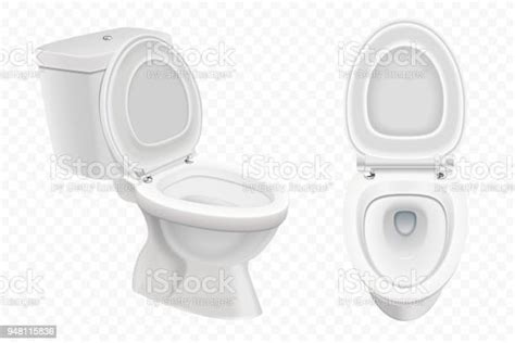 현실적인 화장실 그릇 이랑 알파 투명 한 배경에 고립 된 3d 흰색 화장실 비위생적에 대한 스톡 벡터 아트 및 기타 이미지 비위생적 화장실 가정용 시설 가정 생활