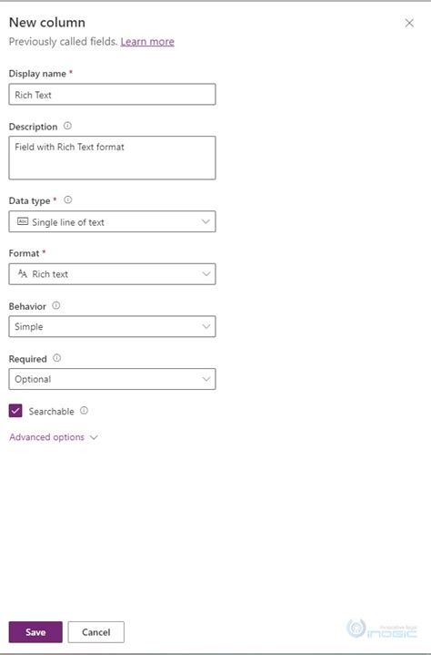 Create Rich Text Format Single Line Text And Multiple Line Text Fields